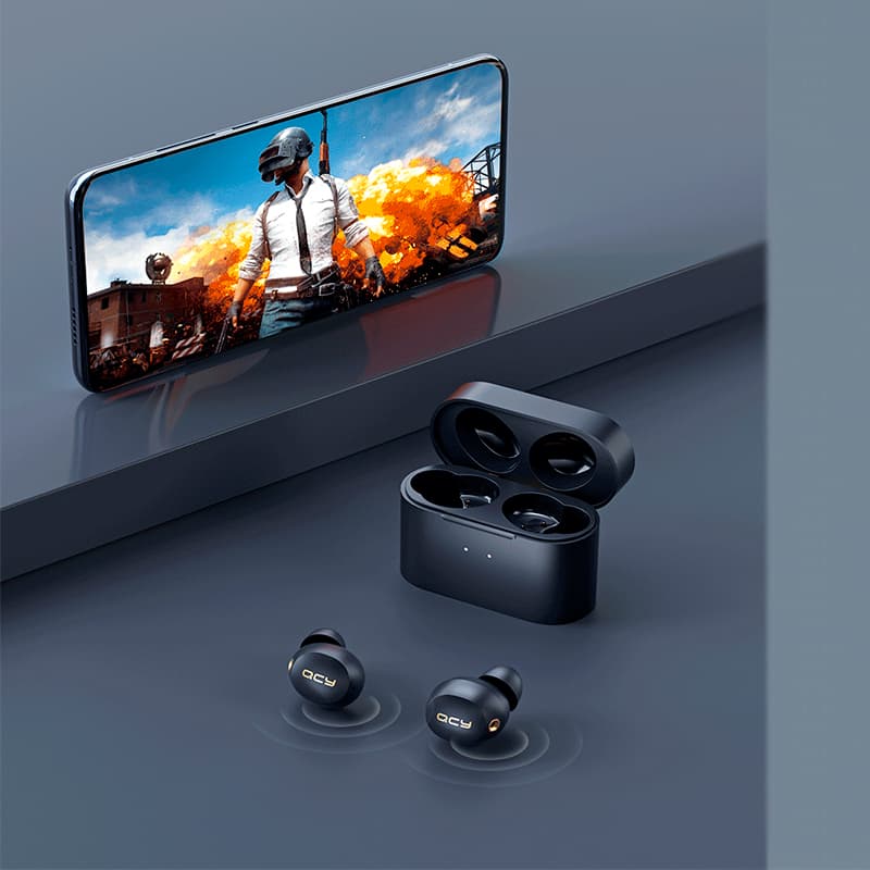 Навушники QCY HT01 ANC TWS Bluetooth Earbuds Dark Blue (QCY-HT01) купити в інтернет-магазині ...