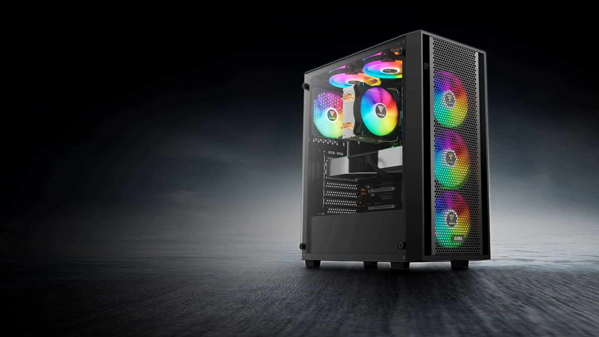 Корпус Gamdias Aura GC2 Elite Black (4712960138018) – фото, отзывы ...