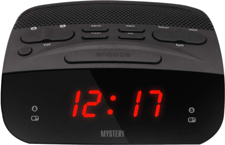 Радіогодинник Mystery MCR-23 Black-Red – фото, відгуки, характеристики ...