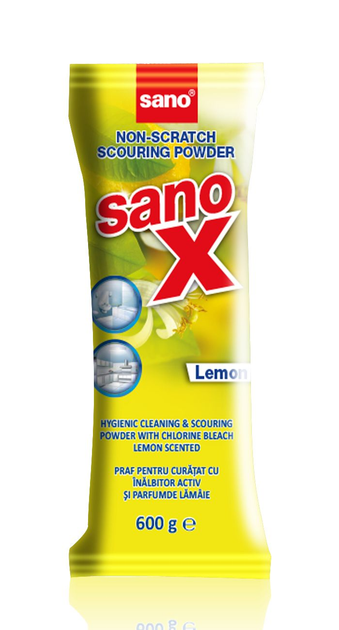 Порошок для чищення Sano X з хлором 600 г змінна упаковка ...
