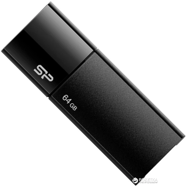 Флеш пам'ять USB Silicon Power Ultima U05 64GB Black (SP064GBUF2U05V1K ...