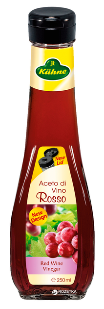 Уксус Kuhne Vino Rosso винный красный 6% 250 мл (4012200194010 ...