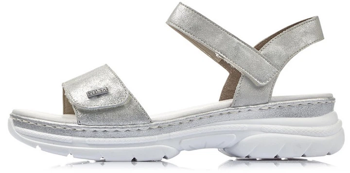 Сандалии Rieker 66654-90 36(р) серебристые (2950770330709) от продавца ...