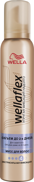 Мусс для волос Wella Wellaflex Объём до 2-х дней Экстрасильная фиксация ...