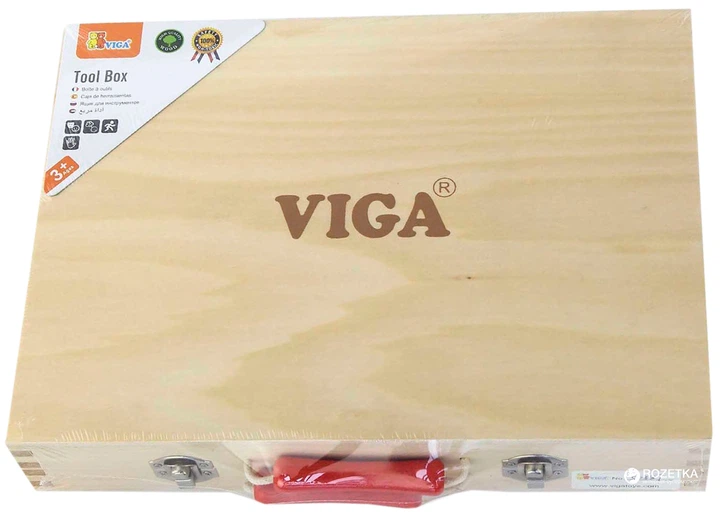 Деревянный игровой набор Viga Toys Чемоданчик с инструментами 10 шт ...