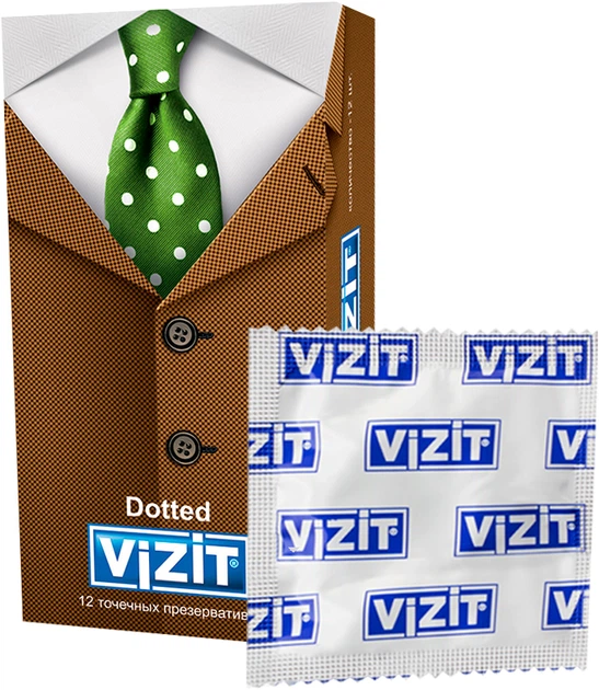 Презервативи Vizit Dotted 12 шт. (4601834004187) – купити онлайн на ROZETKA