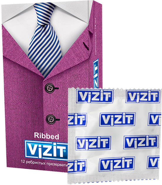 Презервативы Vizit Ribbed 12 шт (4601834004200) – в интернет-магазине ...