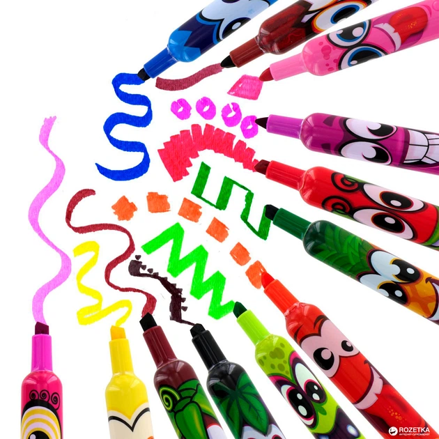 Набор ароматных маркеров для рисования Scentos Штрих 12 цветов (40641 ...