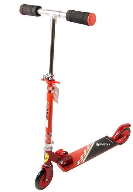 Самокат Ferrari двухколёсный Красный (6947045655304) – фото, отзывы ...
