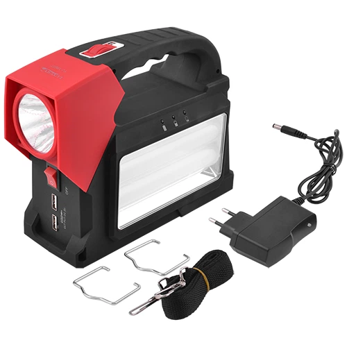 Ліхтар переносний YIJIA 1960 T, 5W+26SMD, 2 лампи 3W power bank ...