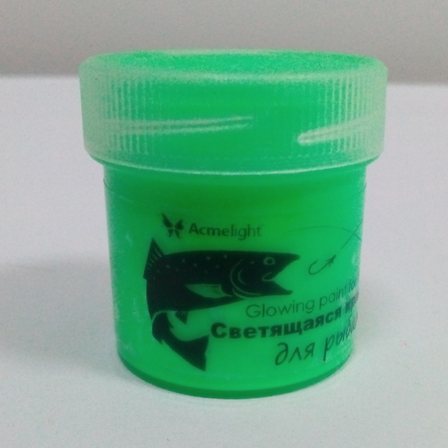 Краска светящаяся, для рыбалки AcmeLight Luminous Paint зеленая с ...