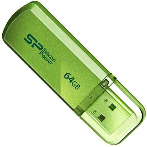 Флеш память USB Silicon Power Helios 101 64GB Green (SP064GBUF2101V1N) – фото, отзывы ...