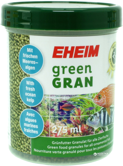 Корм EHEIM Green Gran для аквариумных рыб в гранулах 275 мл (4913110 ...