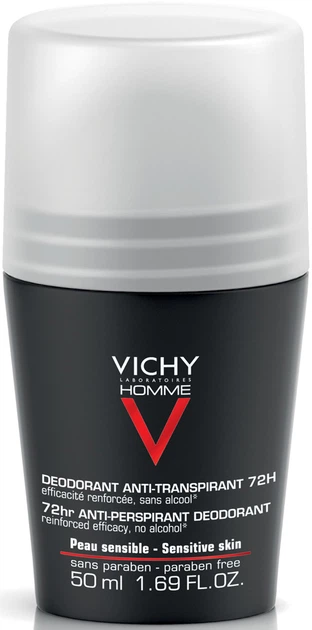 Дезодорант кульковий Vichy Deo Anti-Transpirant 72H для чоловіків 50 мл ...