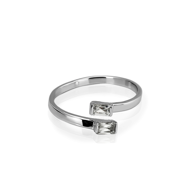 Кольцо Qzsilver (901-00868) Серебро Белый Фианит белый от продавца ...