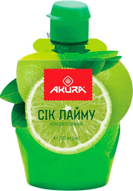 Сок лайма концентрированный Akura 220 мл (5202737300117) – купить в ...