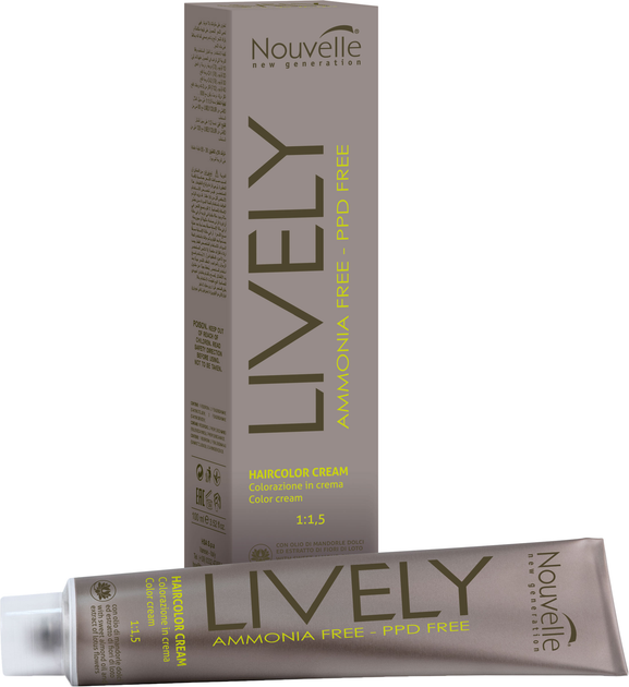 Краска для волос Nouvelle Lively Hair Color 4.78 холодный коричневый ...
