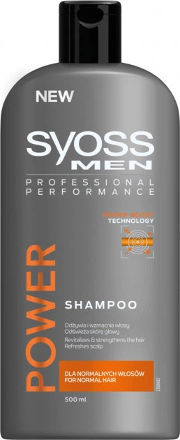 Шампунь SYOSS Men Power для нормального волосся для чоловіків 500 мл ...