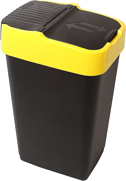 Ведро мусорное пластиковое Heidrun Push&Up с крышкой 40х33 h67 см 60 л ...