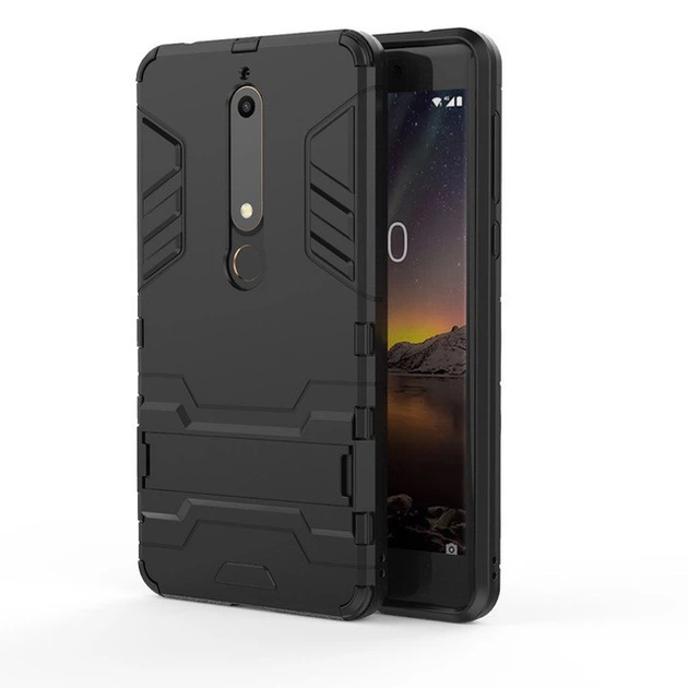 Чехол Hybrid Armored Case Nokia 6.1 / Nokia 6 New 2018 черный – фото ...