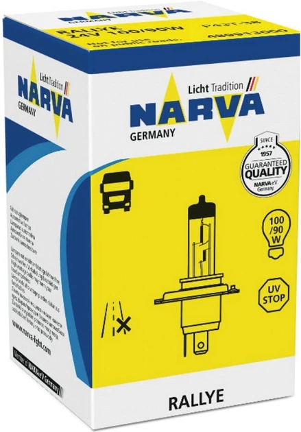 Автолампа Narva 24V H4 100/90W P43T (NV 48991) – фото, отзывы, характеристики в интернет ...