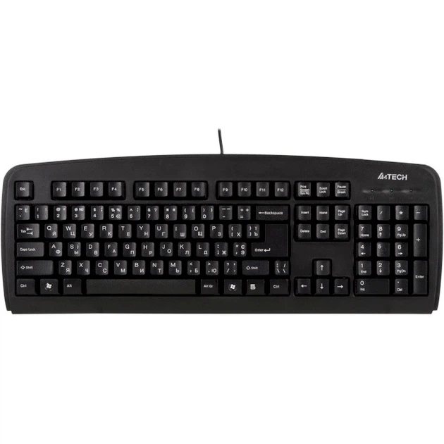 Клавиатура A4tech KB-720A USB Черная 107 key, w/Ukr. keys, ergonomic – фото, отзывы ...