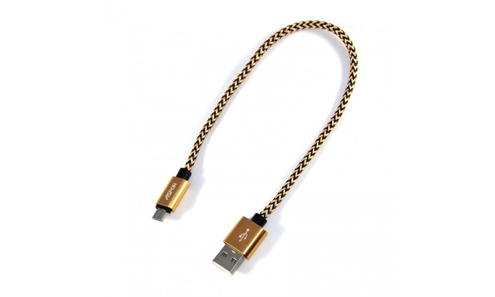 USB кабель Aspor A173 micro 3A/0.3м- золото – фото, отзывы ...
