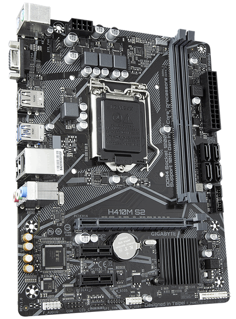 Материнская плата Gigabyte H410M S2 (s1200, Intel H410, PCI-Ex16 ...