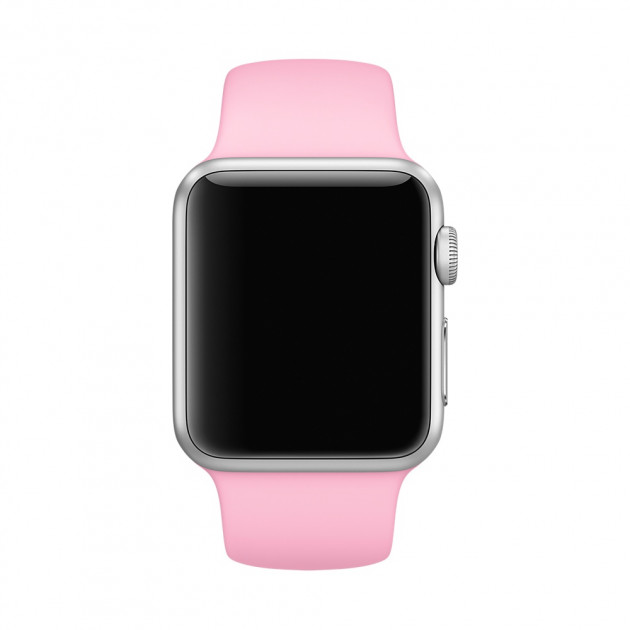 Силиконовый ремешок Sport Band для часов Apple Watch Light Pink 42 мм ...