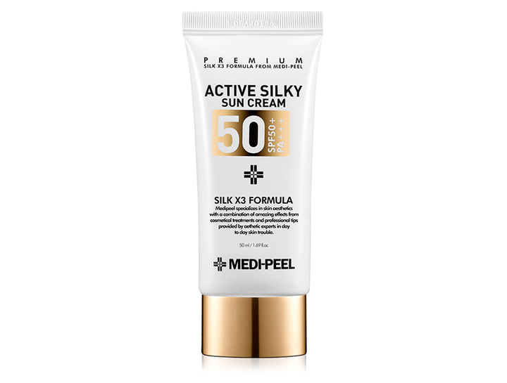 Солнцезащитный крем для лица MEDI-PEEL Active Silky Sun Cream SPF 50 ...
