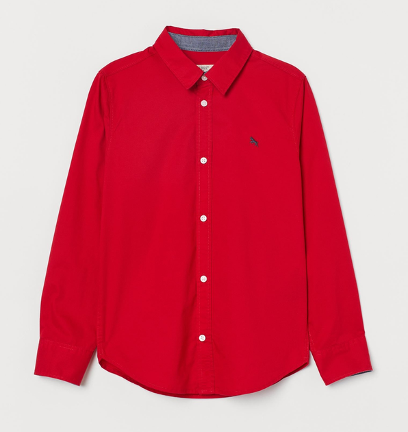 Рубашка для мальчика H&M красная 164 от продавца: Small Pupil – в ...