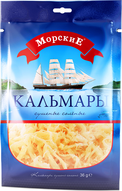 ROZETKA: Упаковка рыбных снеков Морские Кальмары 36 г x 5 шт (0.18 кг ...