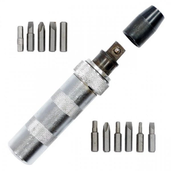 Викрутка ударна Prof. з комплектом насадок 6 од. INTERTOOL HT-0431 – фото, відгуки ...