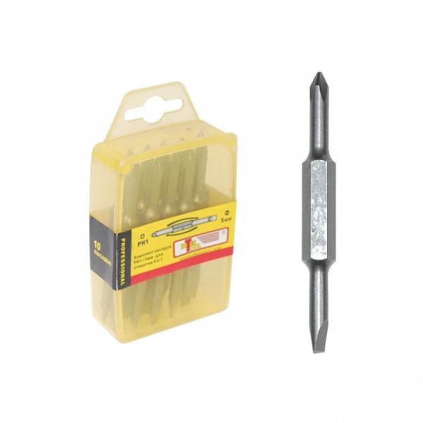 Комплект отверточных насадок PH1/SL5 мм 4 в 1 (10 шт./упак.) INTERTOOL VT-0061 – фото, отзывы ...