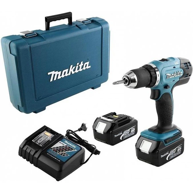 Аккумуляторная дрель-шуруповерт Makita DDF453RFE – фото, отзывы ...