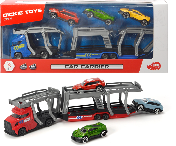 Автотранспортер Dickie Toys з 3 машинками 28 см 2 види (3745008) – фото ...