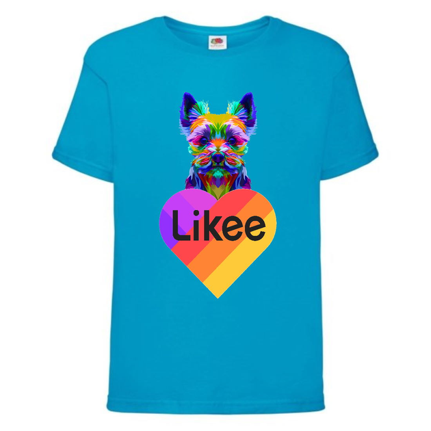 Футболка Лайк Likee голубая (Lblue-d1) 164 см – Брендовая одежда | ROZETKA
