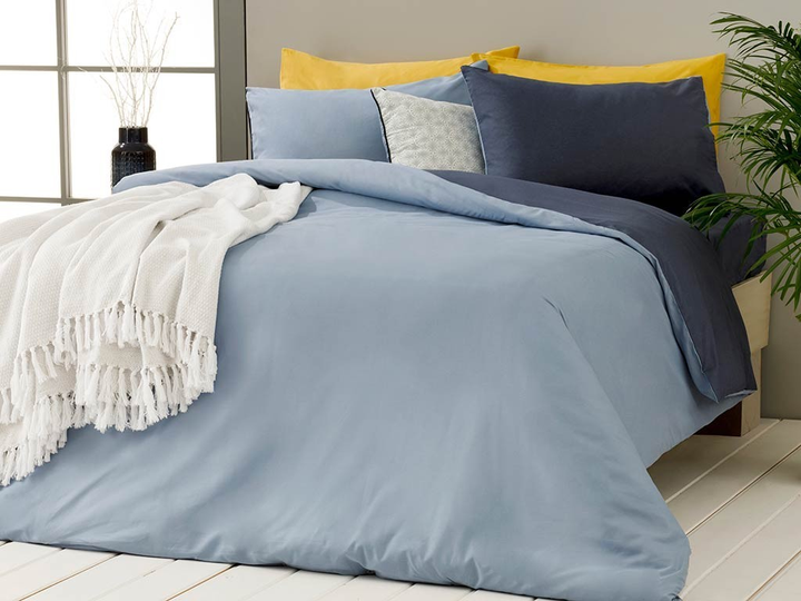 Набор постельного белья English Home Plain 160х220 см Синий – фото ...