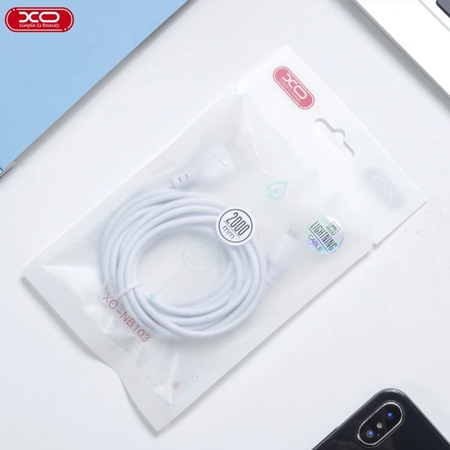 USB Cable XO NB103 2.1A Quick Charge Micro 1m white – низкие цены, кредит, оплата частями в ...