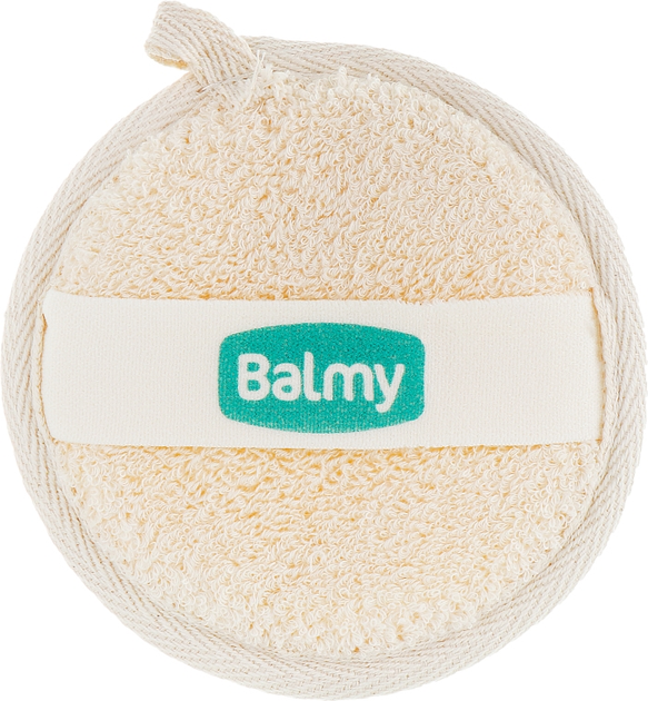 Мочалка двухсторонняя Balmy Naturel из хлопка и люфы (8691400500324 ...