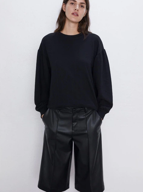 Свитшот Zara 5644/464/800-AAAD L Черный (DD3000002791781) – в интернет ...