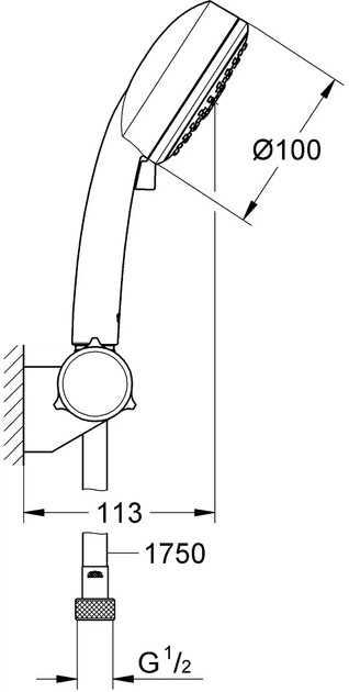 Душевой гарнитур GROHE Tempesta Cosmopolitan 100 27584002 – фото ...