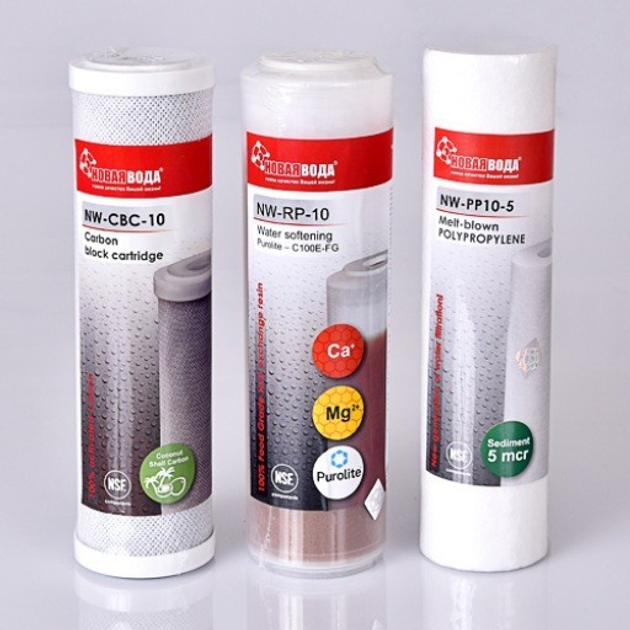 Комплект картриджей Новая Вода NW-304 Water Softening – фото, отзывы ...
