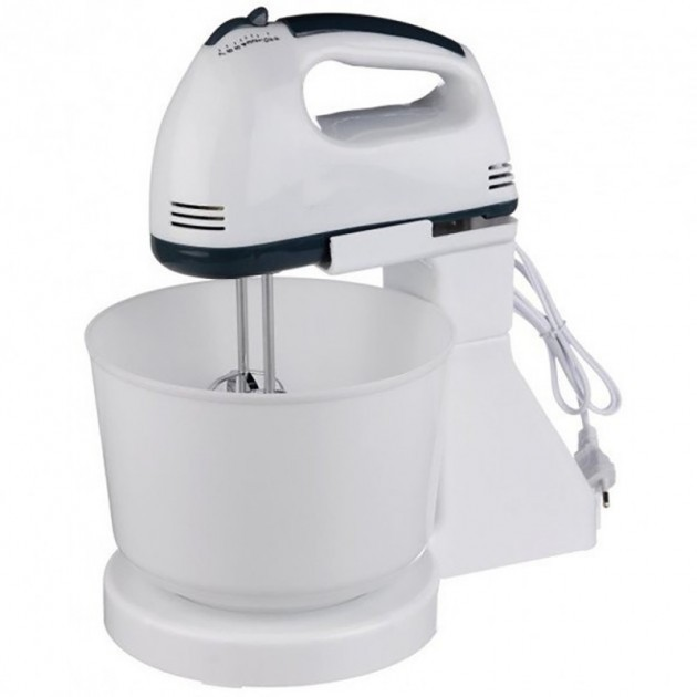 Миксер ручной Crownberg CB-7320 с пластмассовой чашей 2л. 7 режимов ...
