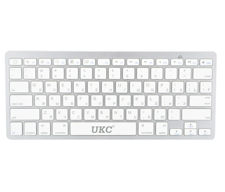 Клавиатура беспроводная UKC BK-3001 Wireless Keyboard Bluetooth Silver – фото, отзывы ...