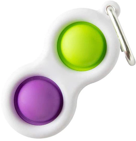 Игрушка антистресс Simple Dimple Вечная пупырка симпл димпл белый вид 1 ...
