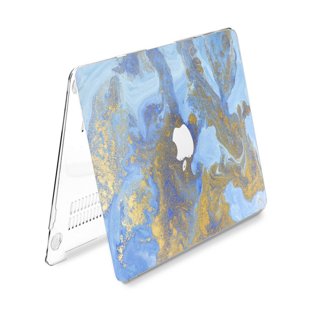 Чехол пластиковый для Apple MacBook (Красивая голубая краска) Air 13 ...