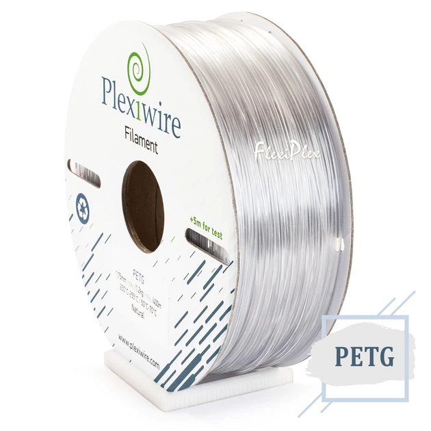 PETG пластик Plexiwire для 3D принтера 400м/1,2кг 1,75мм натуральний – фото, відгуки ...