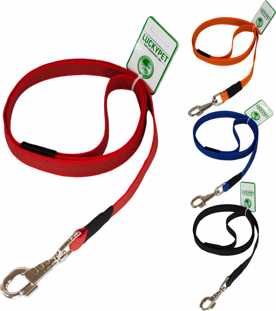 Поводок Lucky Pet капроновый прорезиненный черный (4820224214962 ...