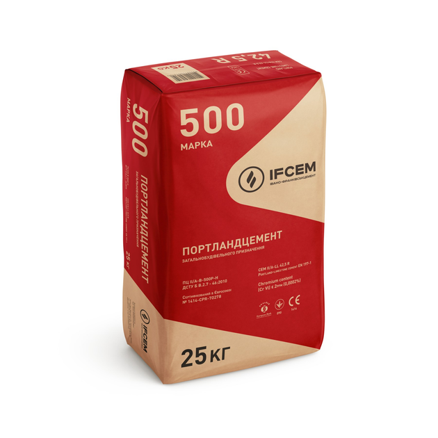Цемент Ifcem ПЦ ІІ/А-В-500Р-Н (CEM II/A-LL 42,5 R) 25 кг – фото, отзывы ...